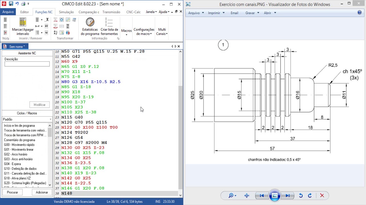 Programação – Padrão ISO – Office3D
